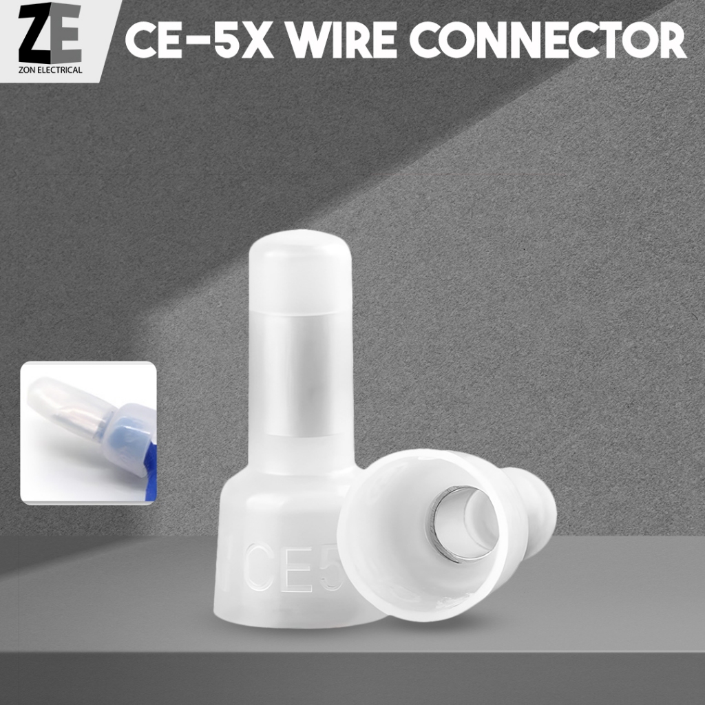 Wire tie cap closed-end wire connectors CE5X Crimp Terminal Cap Wayar ...