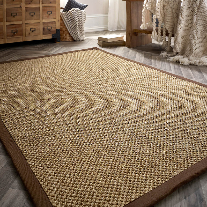 Summer Cool Mat Sisal Carpets Square Tatami Living Room Floor Mat Sound ...