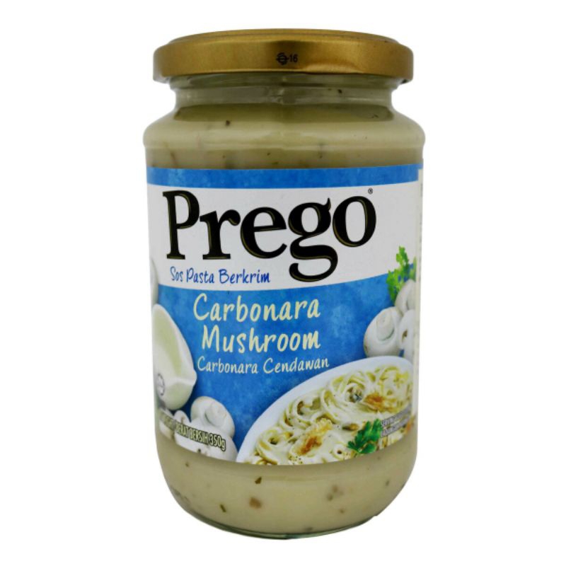 PREGO Sos pasta Berkrim | CARBONARA MUSHROOM 350G | Shopee Malaysia