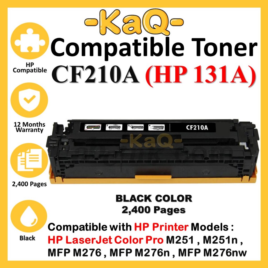 HP 131A HP131A Black CF210A CF 210A 210A 210 Toner Cartridge Compatible ...