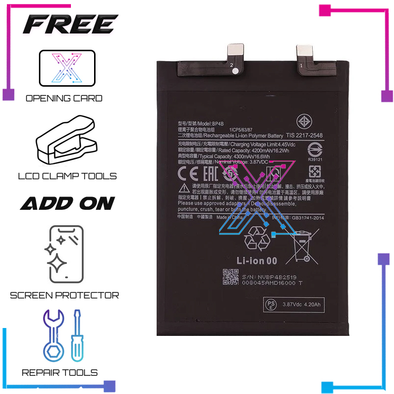 Battery BP4B Compatible For Mi 12 Lite (4300 mAh) | Shopee Malaysia