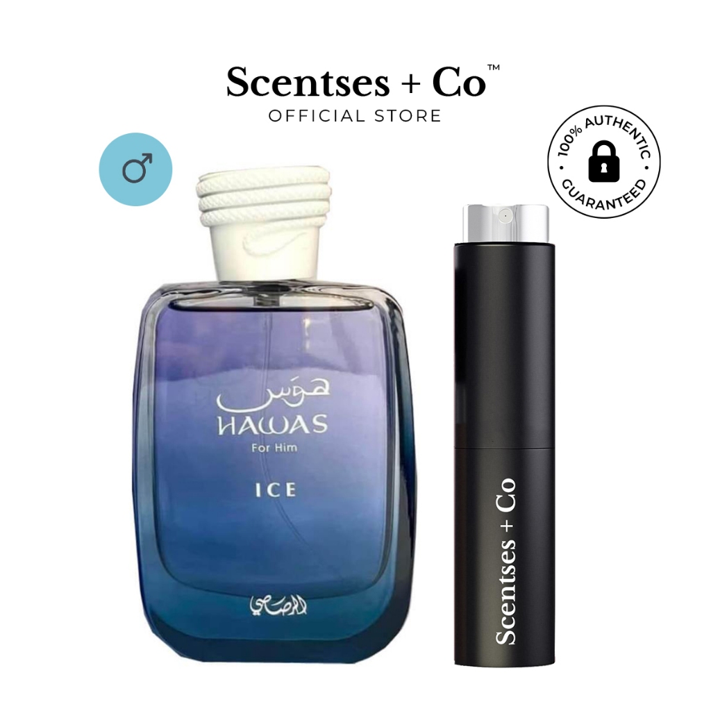 [8mL Refill] Rasasi Hawas Black / Hawas Ice EDP Series | Original ...