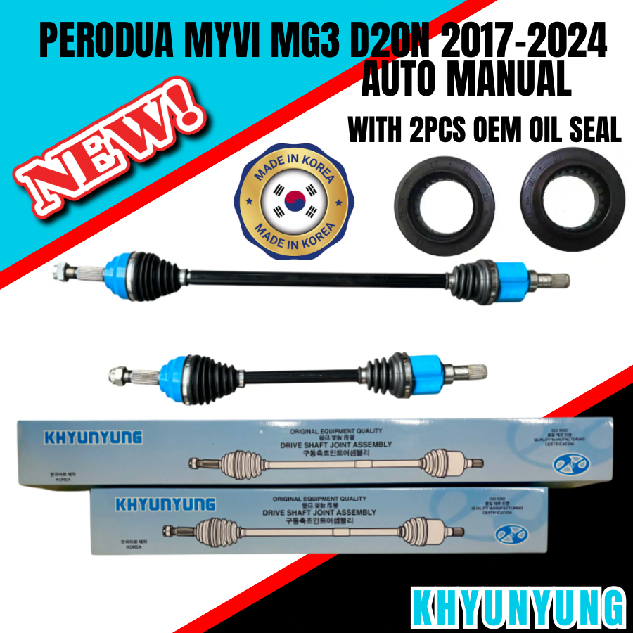 [KHYUNYUNG] PERODUA MYVI MG3 D20N 2018-2024 DRIVE SHAFT OEM STANDARD ...