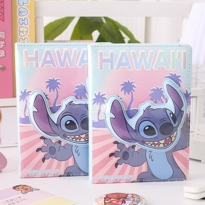 Stitch PU Notebook Diary Modeling Decompression Notebook A5 Cute ...