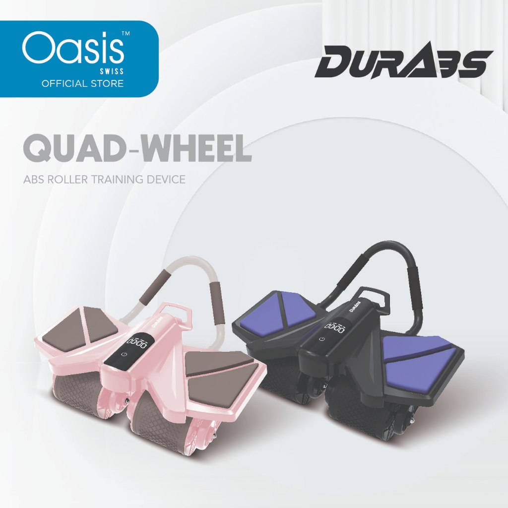 Durabs Quad Abdominal Wheel - Auto Rebound Abs Training & Fitness ...