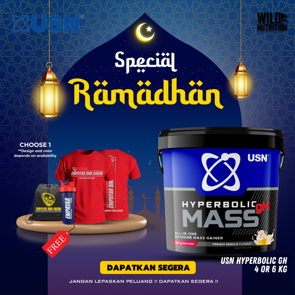 USN Hyperbolic Mass gH Extreme Weight Gainer Protein Powder 4kg or 6kg ...