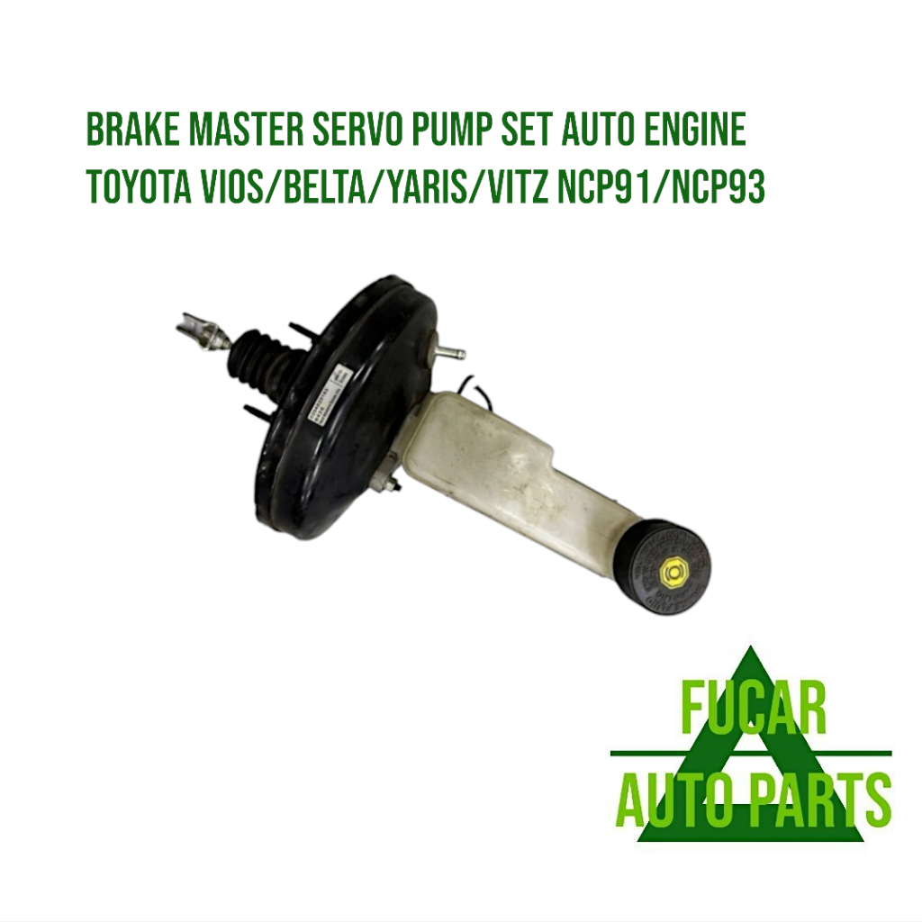 USED BRAKE MASTER SERVO PUMP SET AUTO ENGINE TOYOTA VIOS/BELTA/YARIS ...