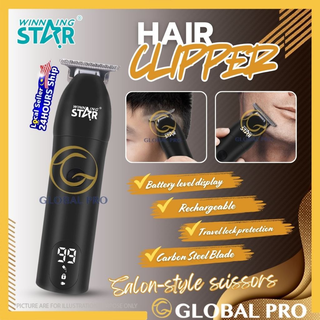Cordless Mesin Rambut Beard Trimmer Hair Cutter Machine Mesin Gunting ...