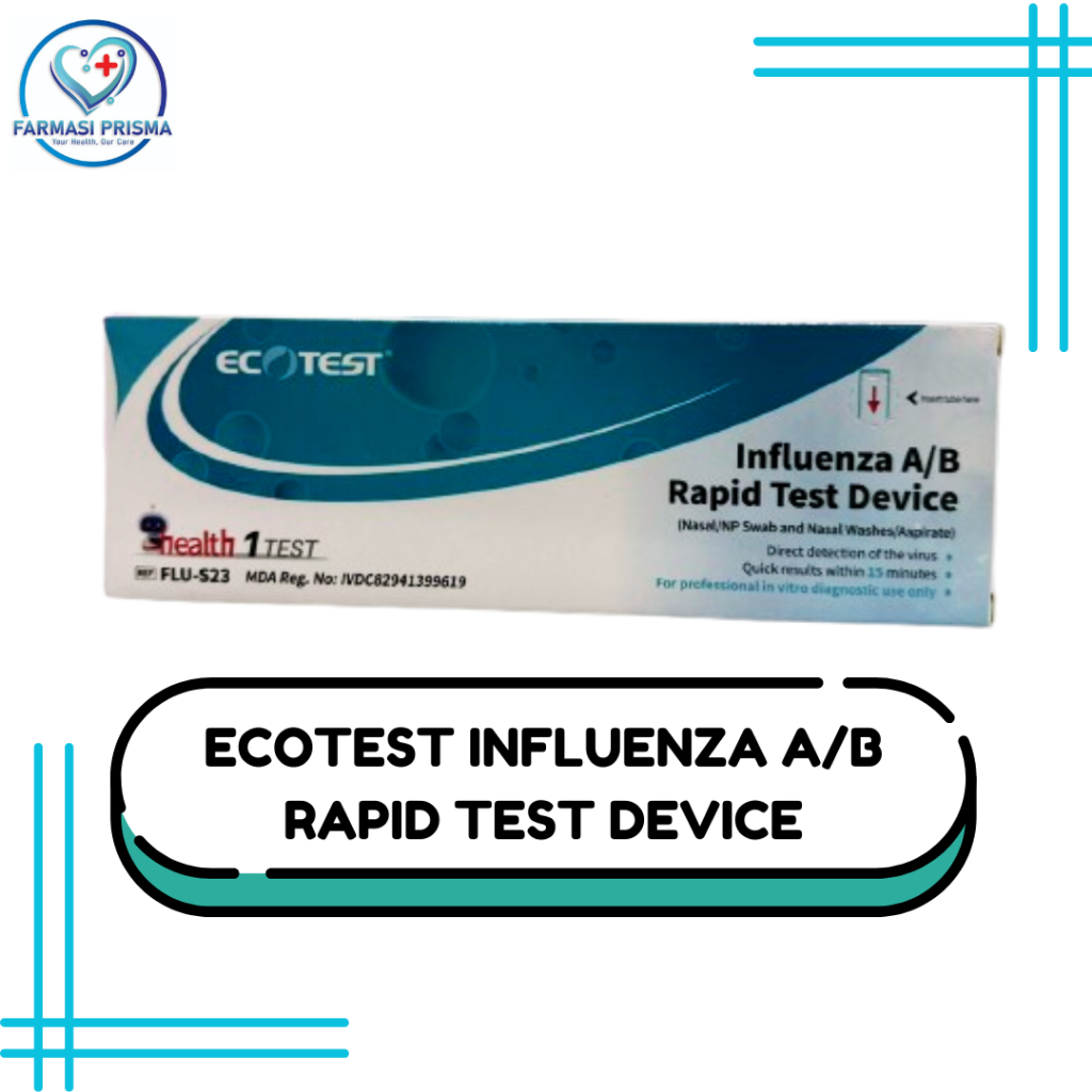 ECOTEST FLU INFLUENZA A/B TEST DEVICE / INFLUENZA A+B TEST | Shopee ...