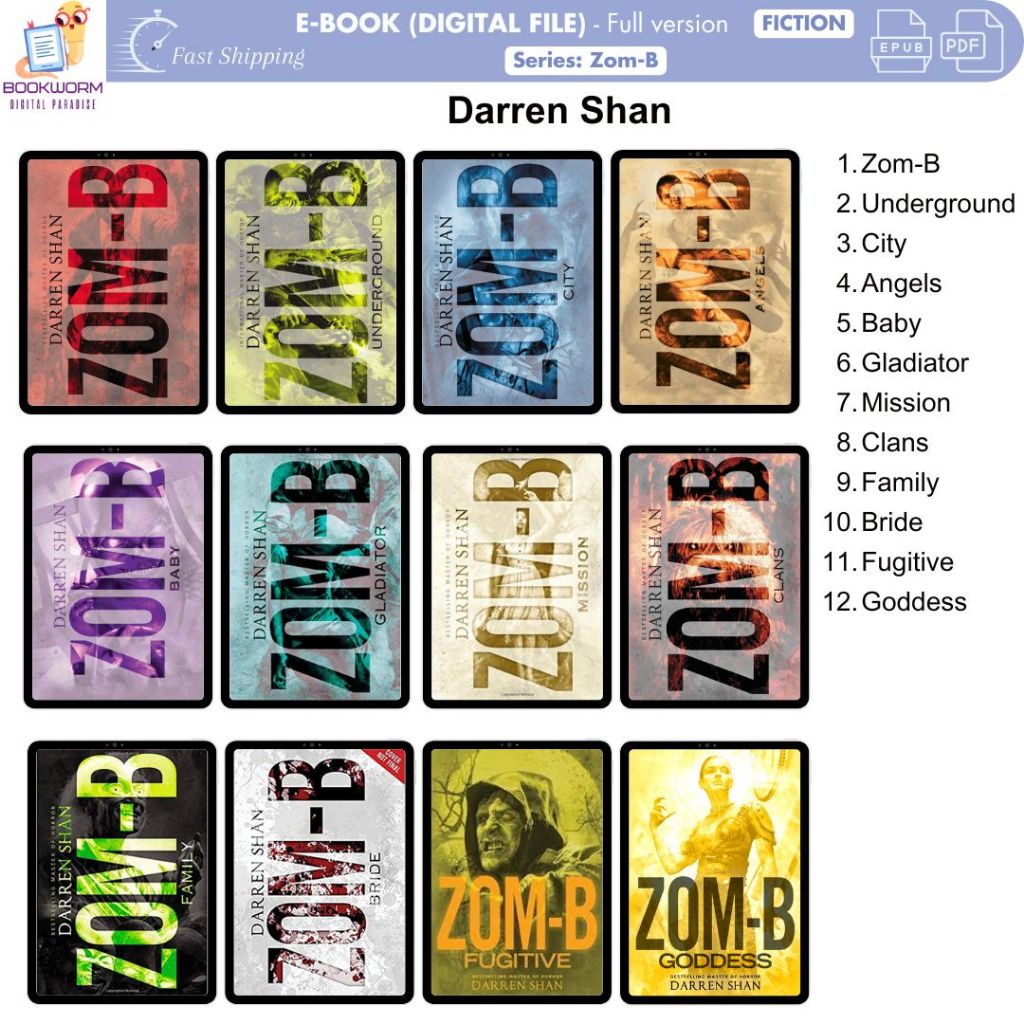 Darren Shan Zom-B 12 in 1 bundle digital books | Shopee Malaysia