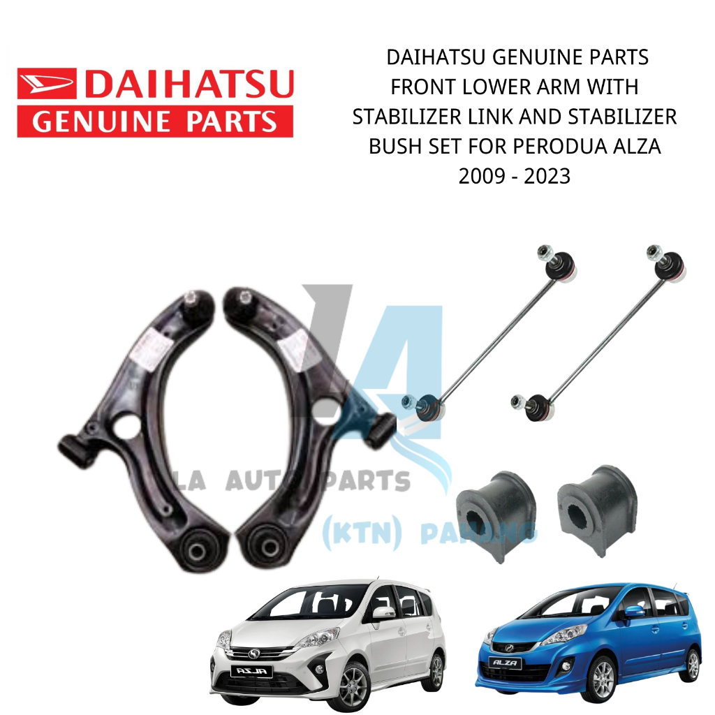 DAIHATSU GENUINE PARTS FRONT LOWER ARM WITH STABILIZER LINK AND ...