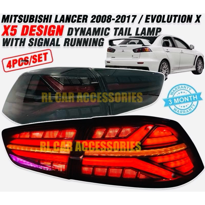 Mitsubishi Lancer GT EVO X Proton inspira V8 G05 X5 style rear led tail ...