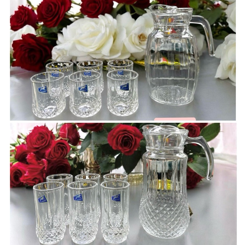 Set Raya Jug Kaca Gelas Kaca Kenduri | Shopee Malaysia