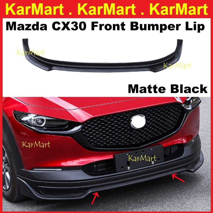 Mazda CX30 AutoExe Style ABS Matte Black Body Kit Car Front Bumper Lip ...