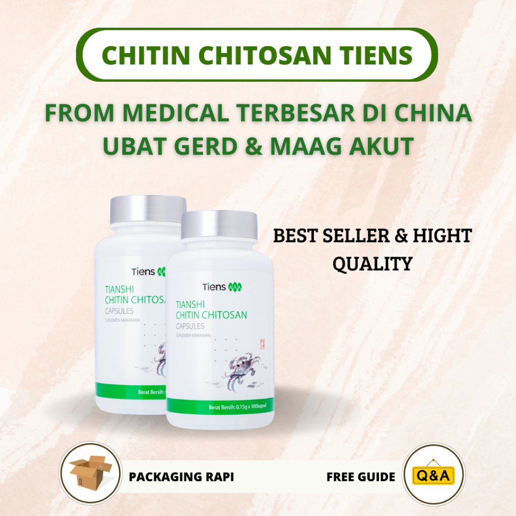 chitin chitosan ubat supplement gerd anxiety maag, gastrik dan asam ...