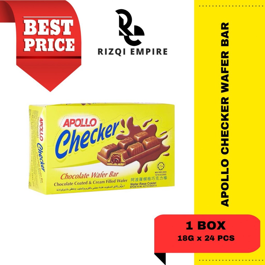 APOLLO CHECKER WAFER BAR (REPACK) | Shopee Malaysia