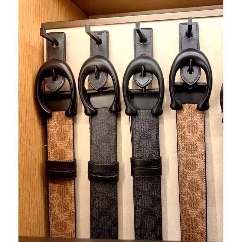 💯🇺🇸🇲🇾Authentic C0ACH Men Reversible Sculpted C Buckle Out Belt | Shopee ...