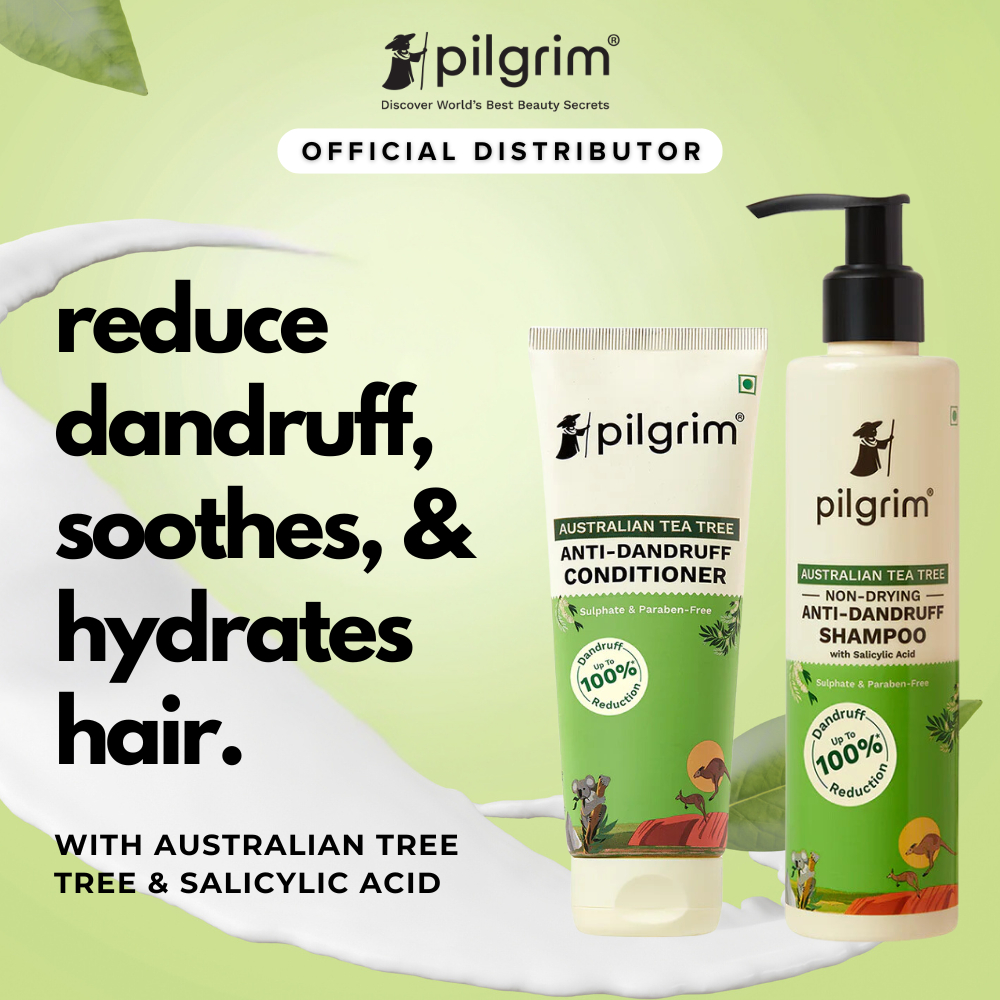 Pilgrim Combo Australian Tea Tree Non-Drying Anti-Dandruff Shampoo ...