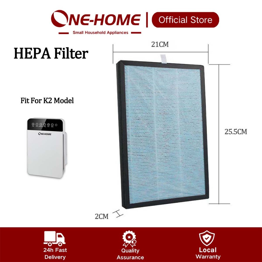 Onehome K2 Air Purifier Anti-Bacterial/Anti-Formaldehyde Filter Replacement 4Layer Real HEPA ...
