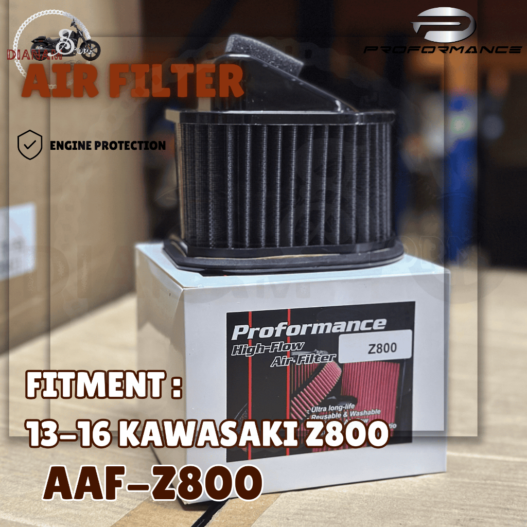 KAWASAKI Z800 High Performance Racing Air Filter Motorcycle/ Penapis ...