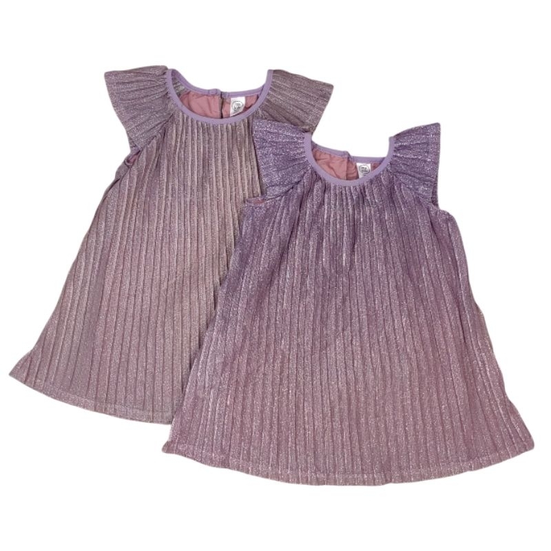 Little Kids Reject kids girl short sleeve dress purple - size 3T-9T ...