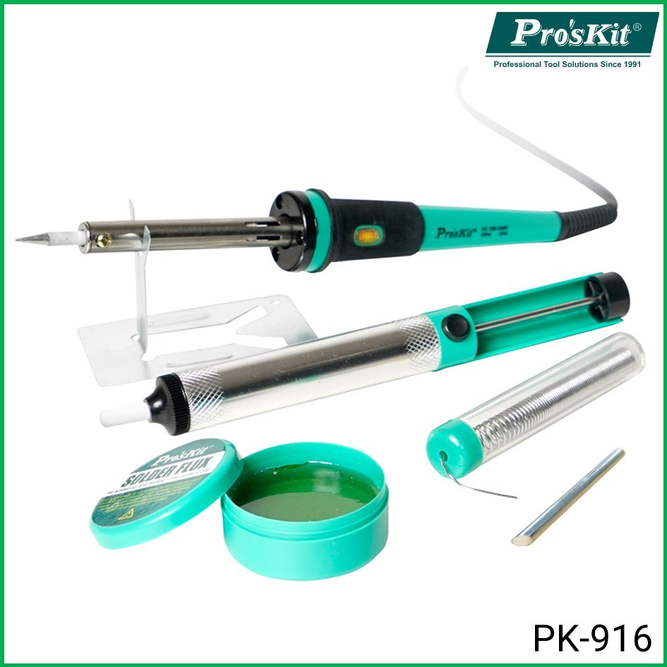 Pro'sKit PK-916 6 In 1 Electricity Soldering Iron Kit Soldering Tools ...
