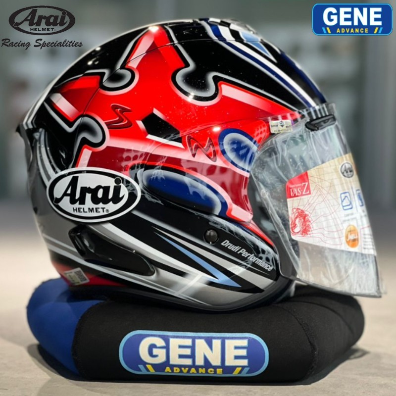 ARAI VZ RAM Nakano Shuriken Silver Open Face Jet Helmet 100% Original From Authorized Dealer ...