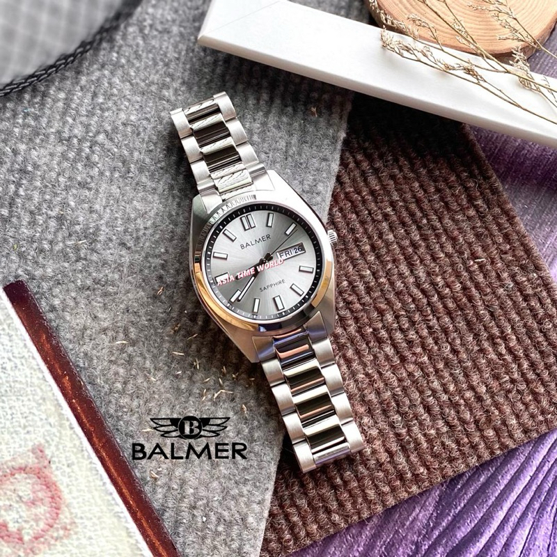 [Original] Balmer 8205G SS-1 Sapphire Men's Watch with Silver Dial ...