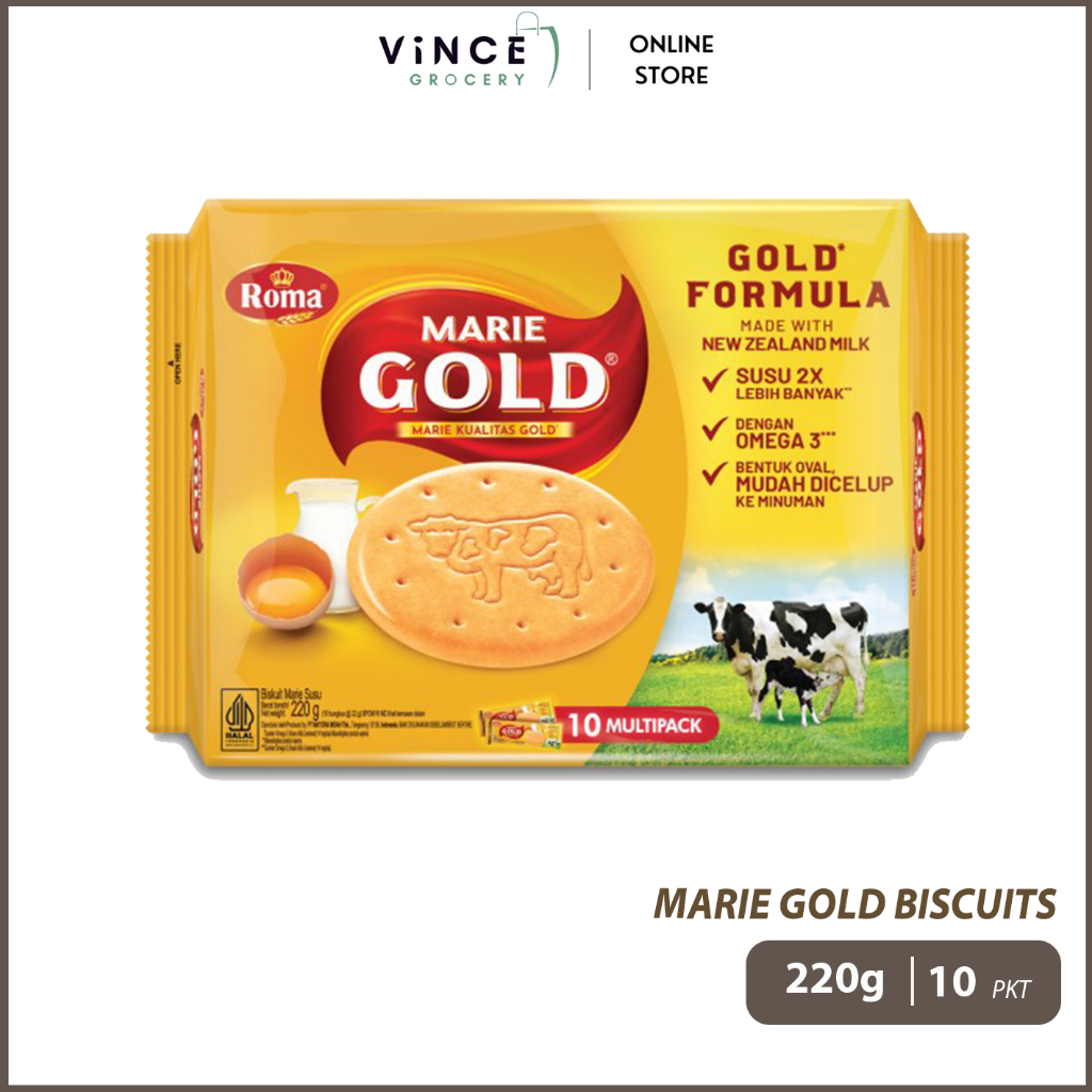 ROMA Marie Gold Biscuits | 220G [10'S] | Shopee Malaysia