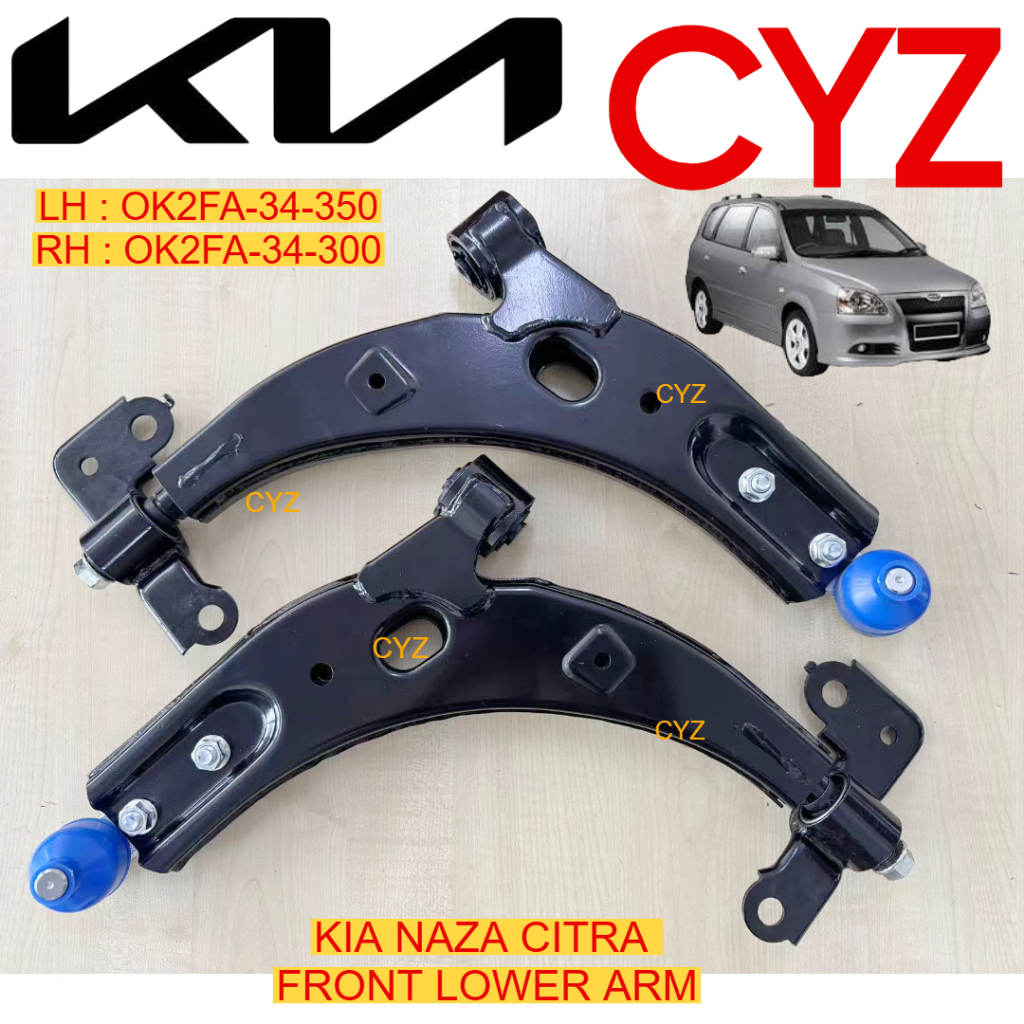 Front Lower Arm NAZA CITRA 2.0, KIA SPECTRA 1.6 LH + RH (KIA Korea ...