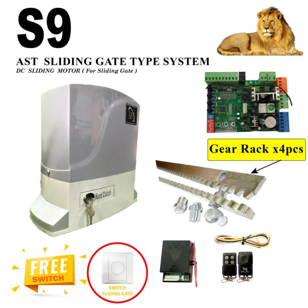 S9 DC SLIDING TYPE AUTO GATE SYSTEM (1500KG) | Shopee Malaysia