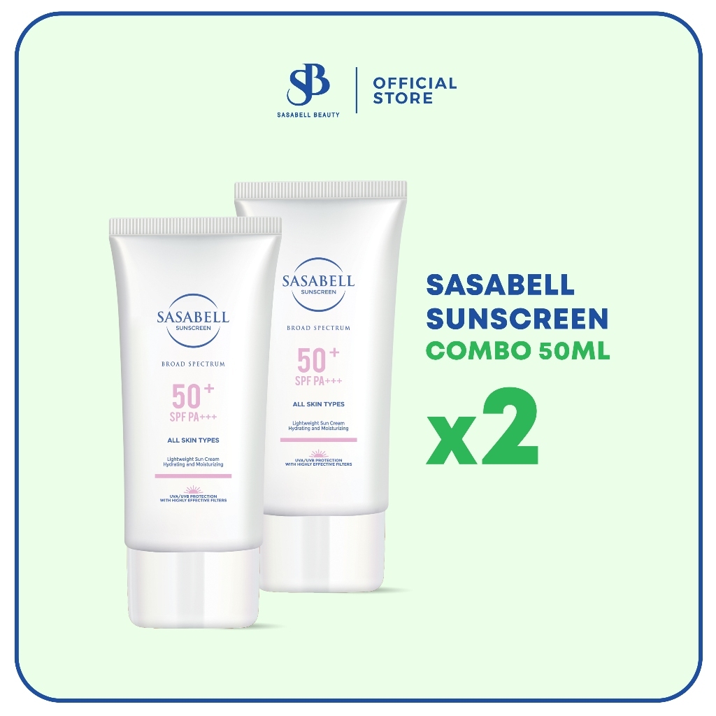 SASABELL : Sunscreen SPF50 PA+++ (50ML) x2 | Shopee Malaysia
