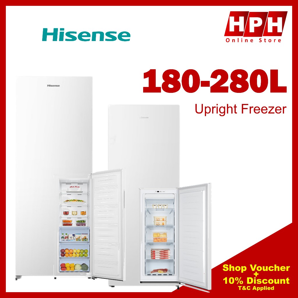 Hisense Upright Freezer (180L/280L) Frost Free FV188N4AWN FV280N4AWNP ...