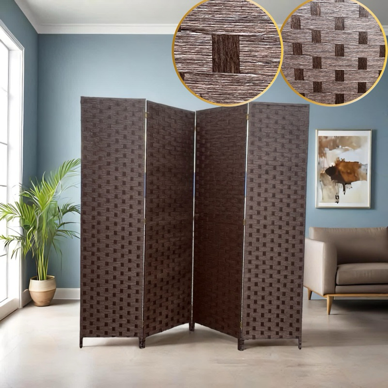 Partition Divider, 4-Panel 5panel & 6-Panel Room Divider Foldable ...