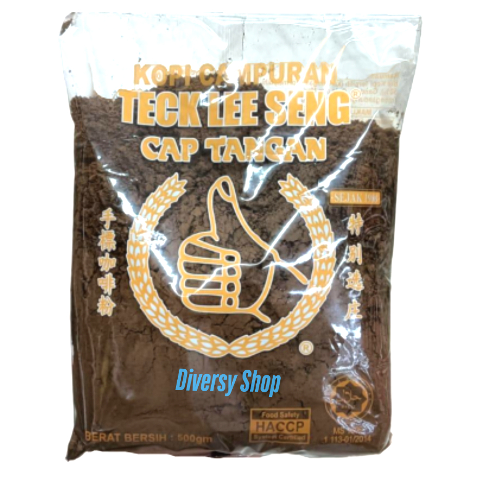 500g CAP TANGAN Freshly Traditional Roasted Coffee Powder Teck Lee Seng ...
