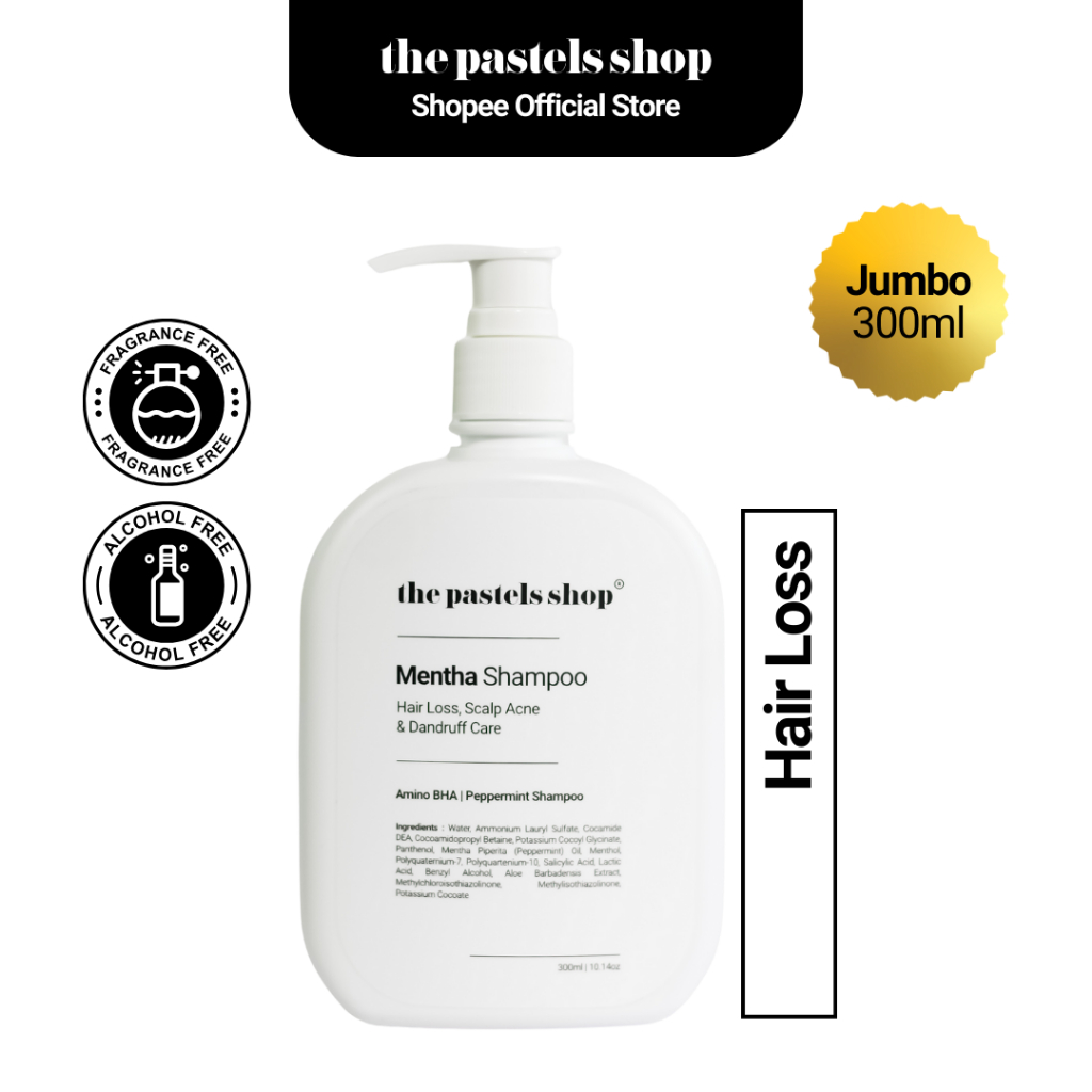 THE PASTELS SHOP "Mentha" Amino BHA Peppermint Shampoo (300ml) | Shopee ...