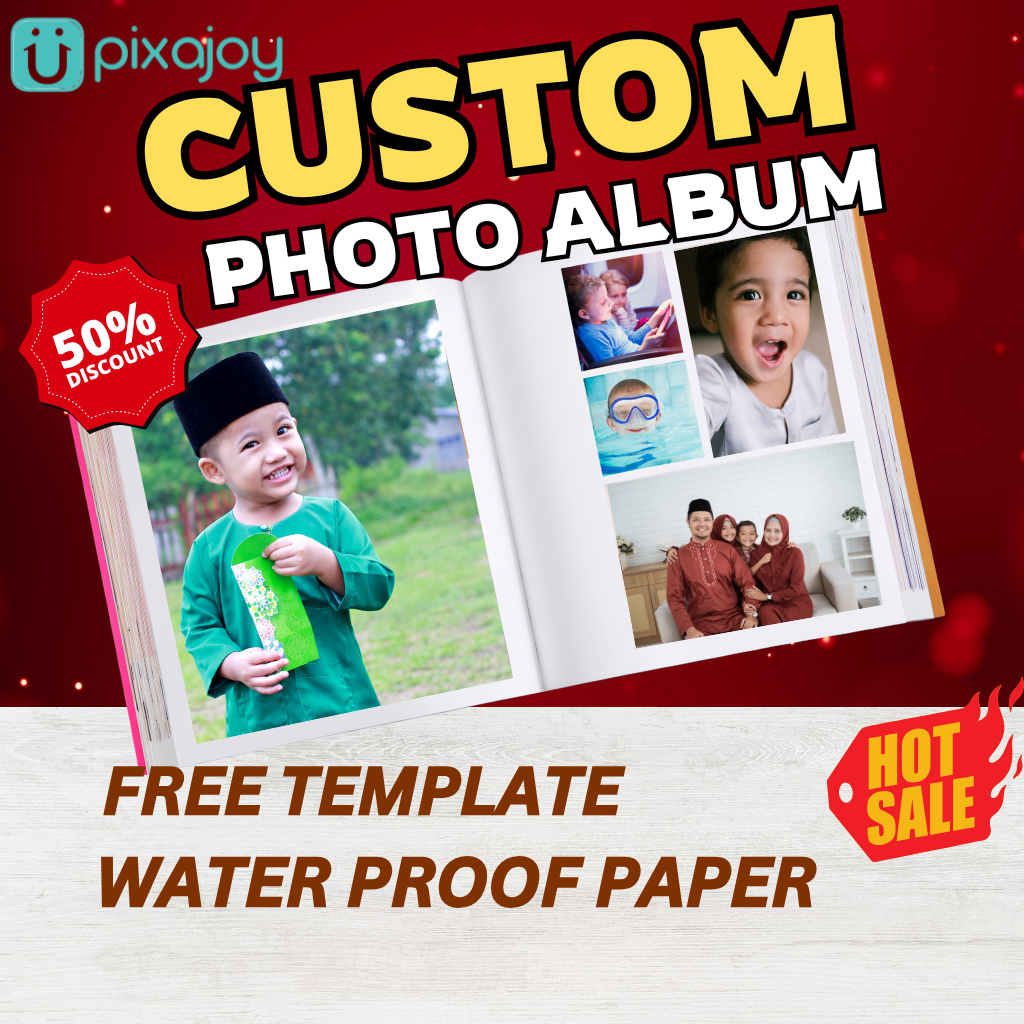 PIXAJOY Photobook Kustom Photo Album Gambar Custom Album | Shopee Malaysia