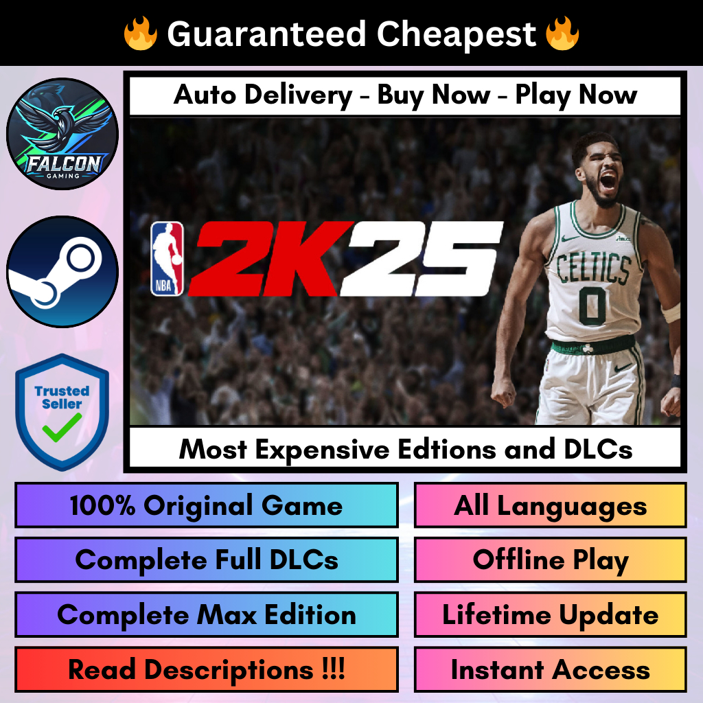 NBA 2k25 [Auto Delivery] [Full DLC] [Steam Offline] Falcon PC Game ...