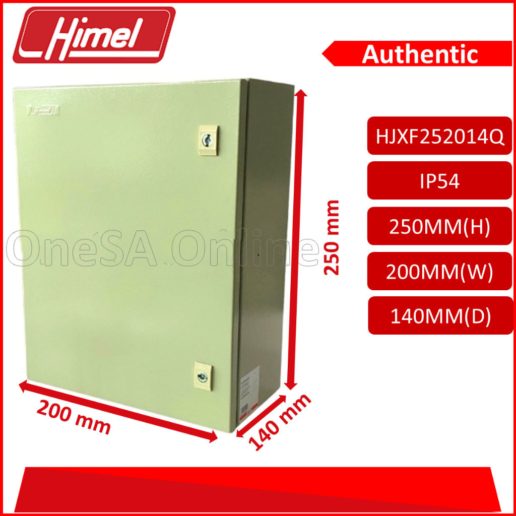 HIMEL IP54 OUTDOOR INDOOR METAL BOX ENCLOSURES(HJXF252014Q)DEPTH SIZE ...
