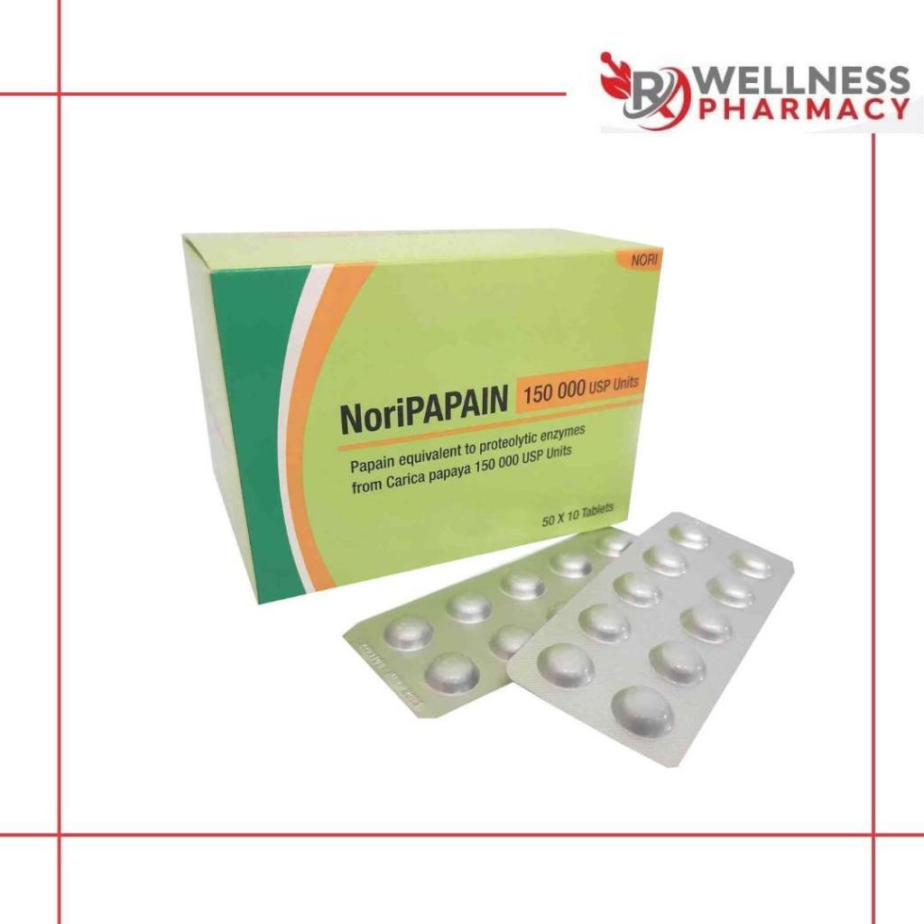 Noripapain 150,000 USP units Tablet 10'S/Strip (Ubat surut bengkak ...