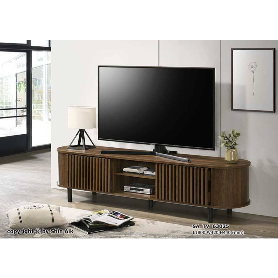 True Home 6ft TV Cabinet Curve / Entertainment Unit / Kabinet TV / Rak ...