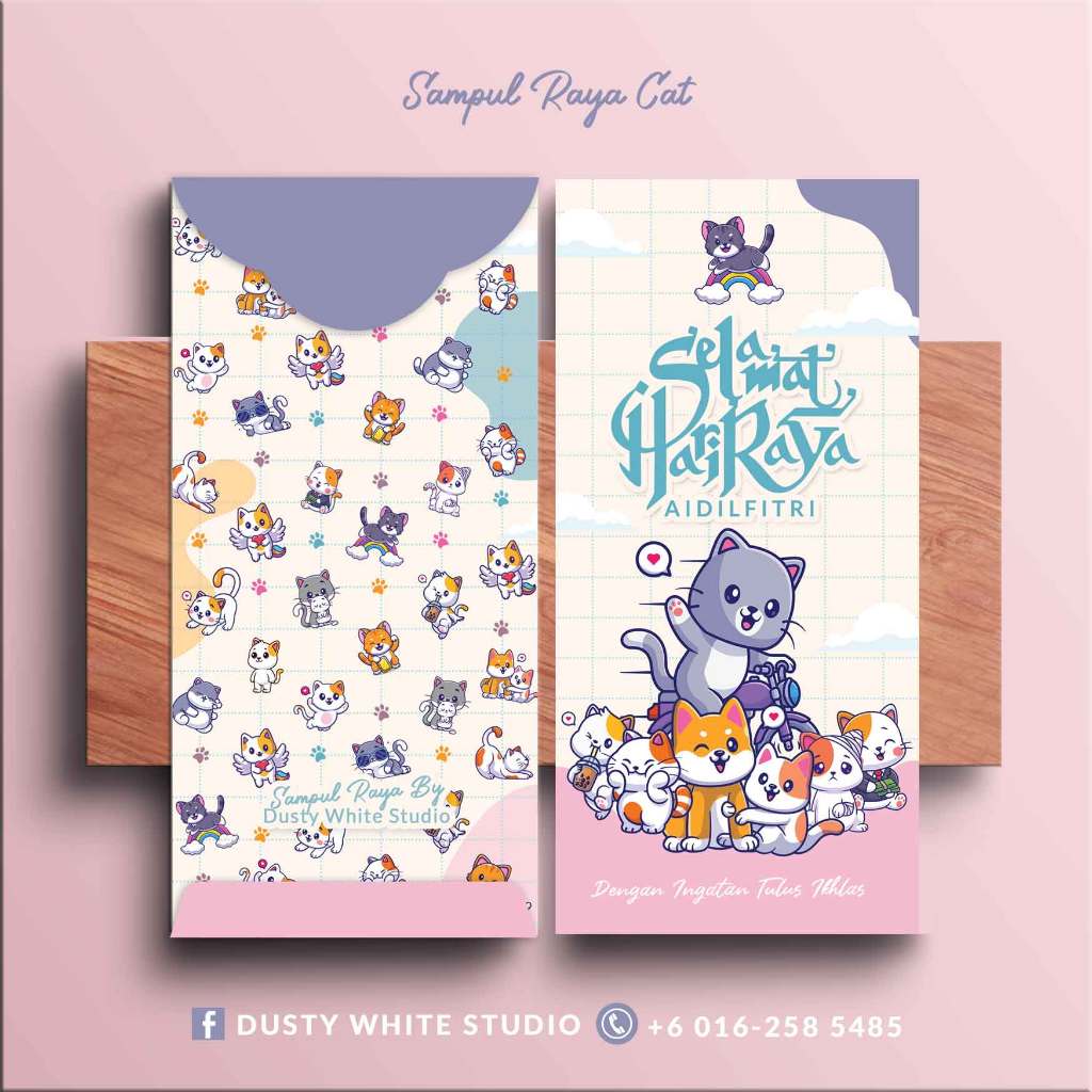 10 pcs Sampul Raya Kucing | Sampul Raya Meow | Sampul cat | Shopee Malaysia