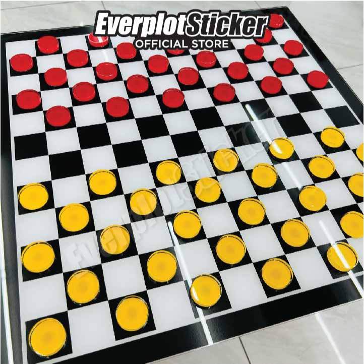 Dam Haji Acrylic Premium Look 20" x 20" ( tournament specs ) Draughts ...