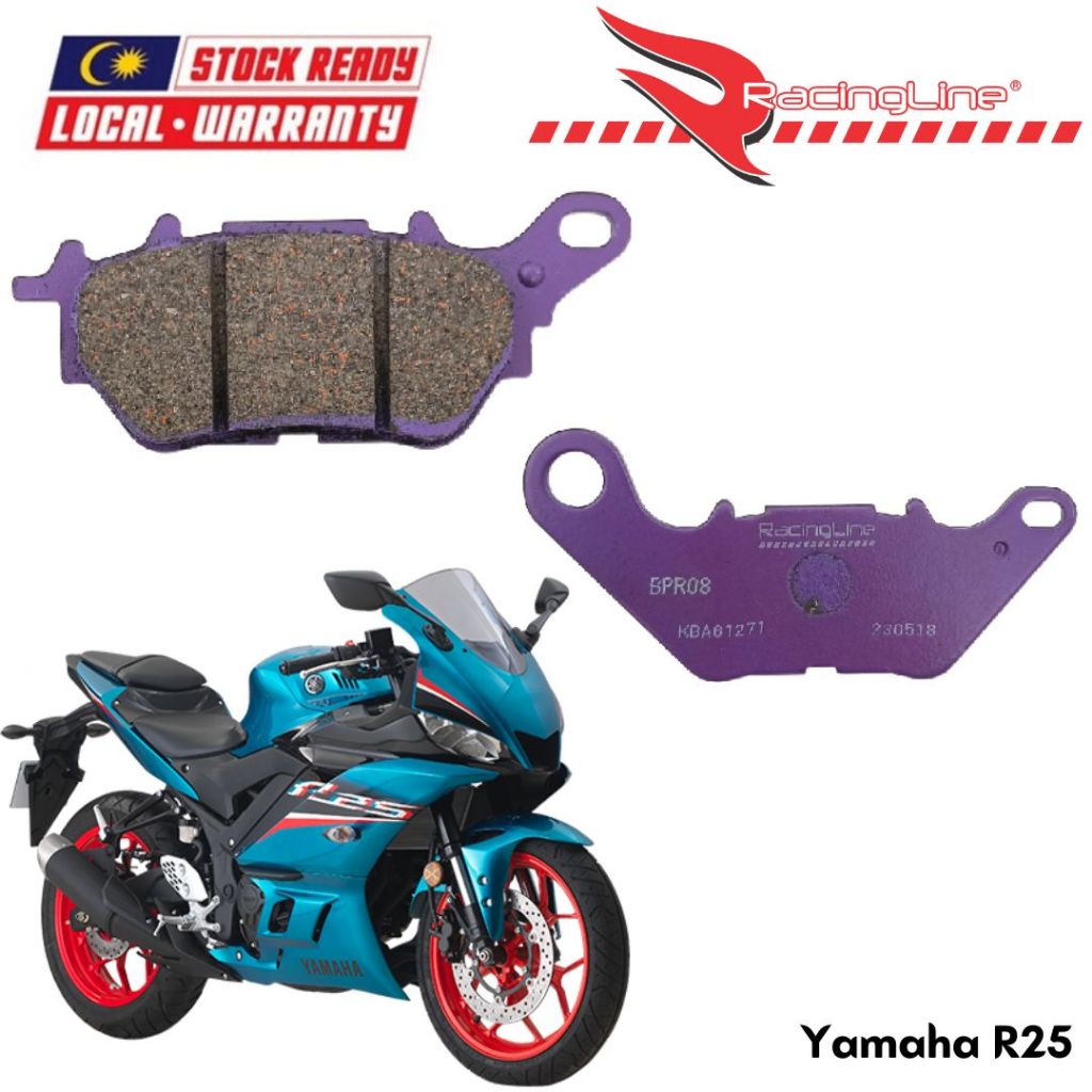RACING LINE Rear Brake Pad for YAMAHA R25 | Shopee Malaysia