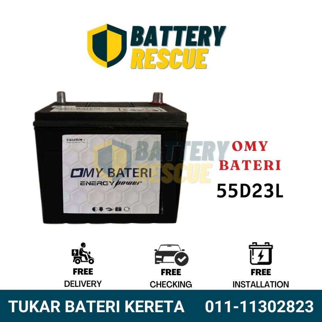 [Installation Available] 55D23L 55D23 OMY MF Car Battery Bateri Kereta ...