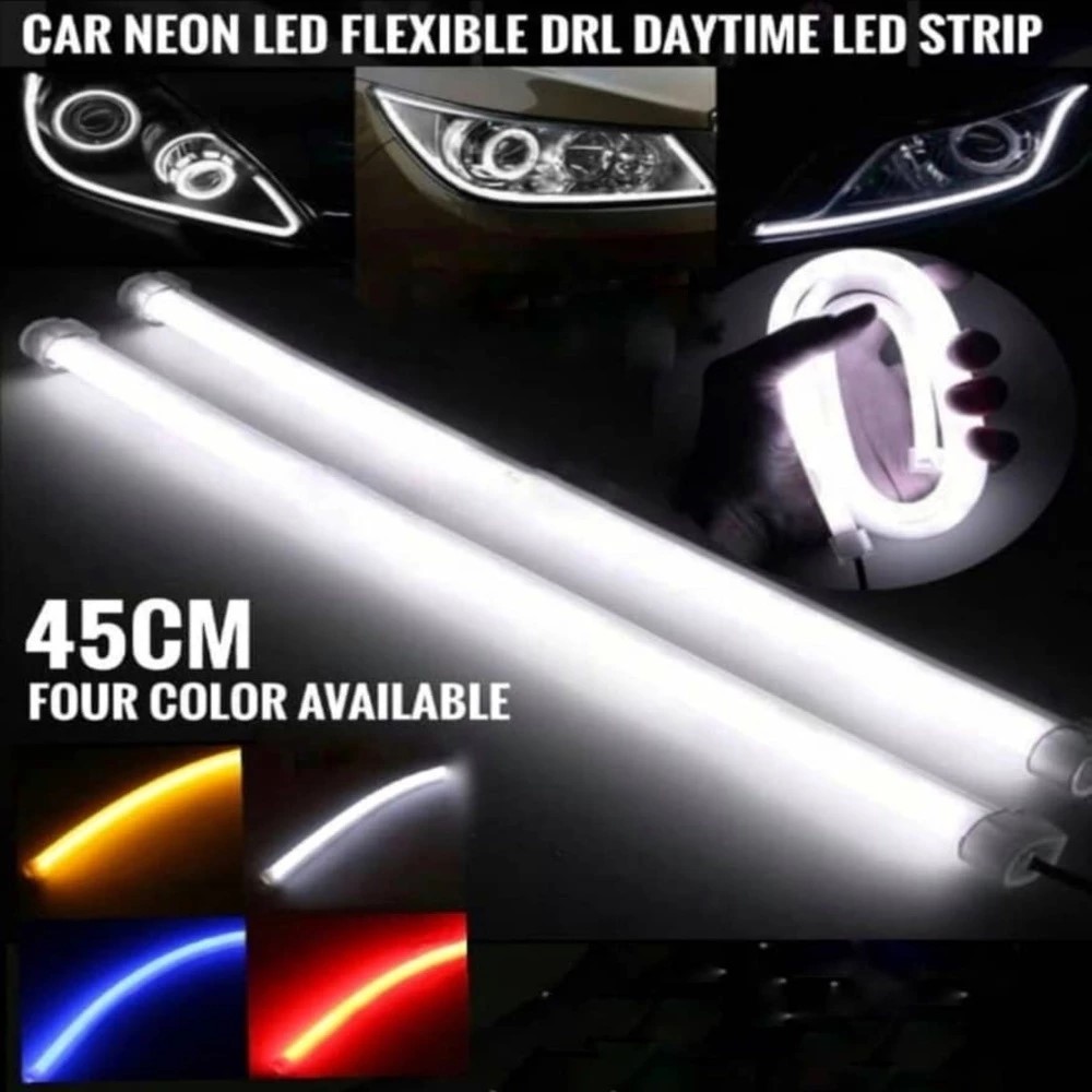 45CM Car Led Strip Soft Tube Light DRL Daytime Running Neon Light ...