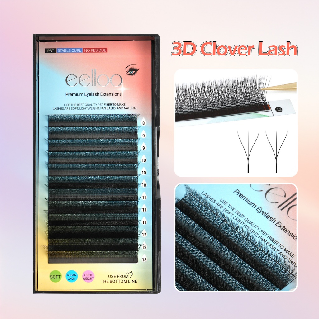Eelloo Premium YY Eyelash Black Y Lashes Extension Soft Fake Eyelashes ...