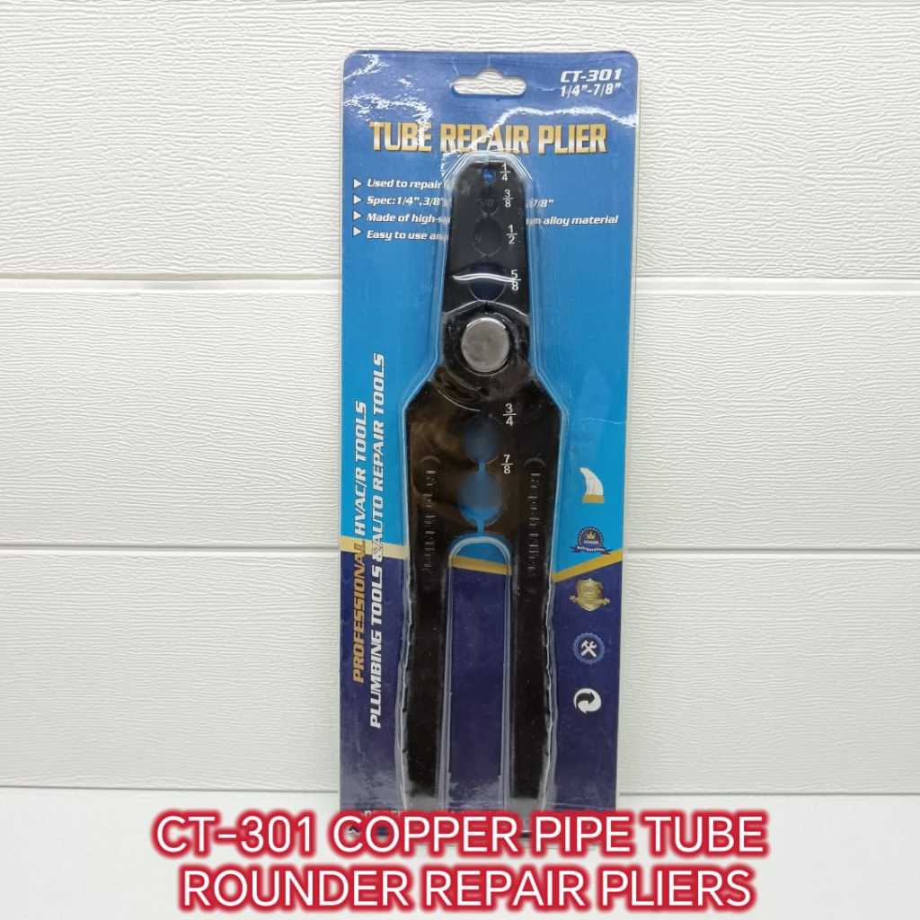 CT-301 COPPER TUBE ROUNDER FLAT REPAIR PLIER REFRIGERATION TOOL ...