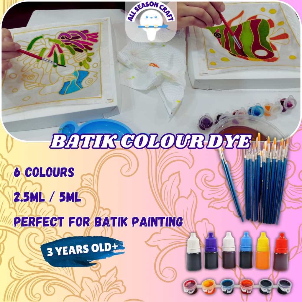 Batik Colour Dye - Use for Batik Painting / Workshop Event Party ...