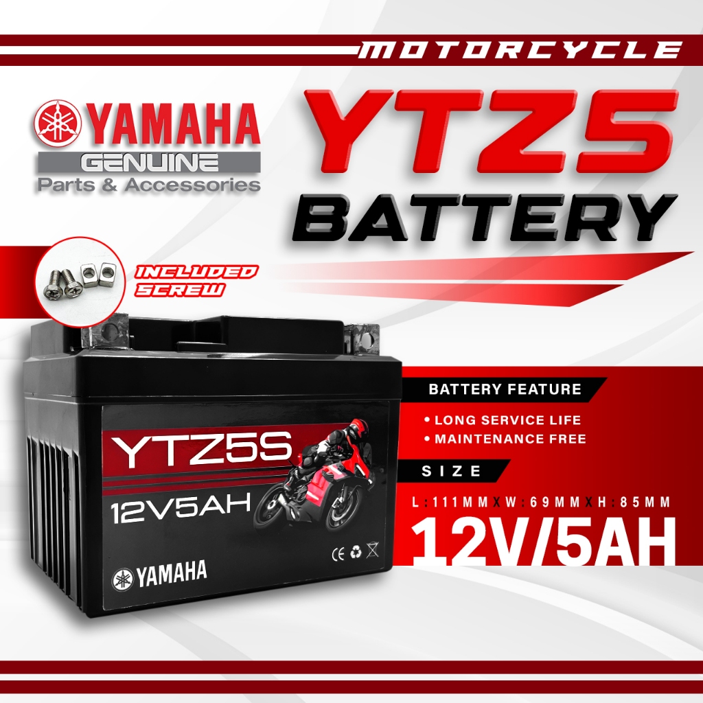 YAMAHA BATTERY YTZ5S / KINGDRAG BATTERY KING DRAG YB5L YTZ5 机车 电池 ...